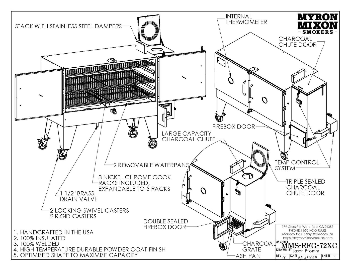 Myron Mixon RFG-72XC Gravity Smoker